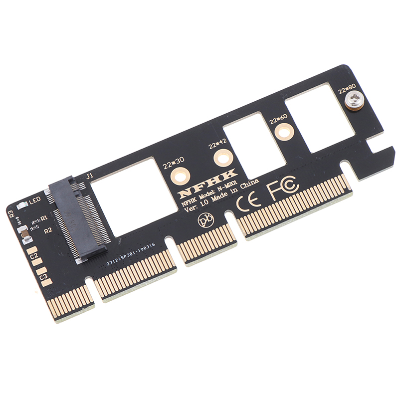 1*NVMe M.2 NGFF SSD to PCI-E PCI express 3.0 16x x4 adapter riser card ...