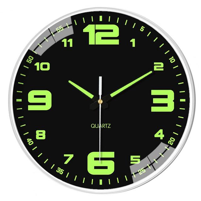 【World Supermarket 2021】8”Luminous Wall Clock Glow The Dark Gentle ...