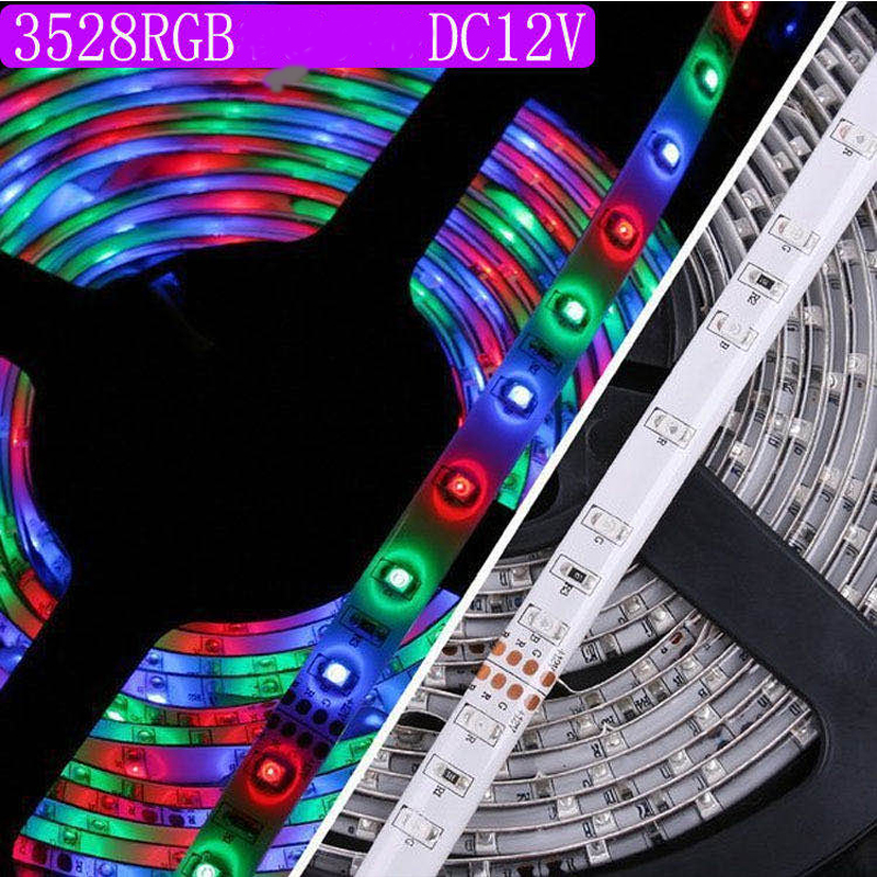 SMD 2835 LED Strip DC5v 12v white warm RGB 60LED/m flexible low-power ...