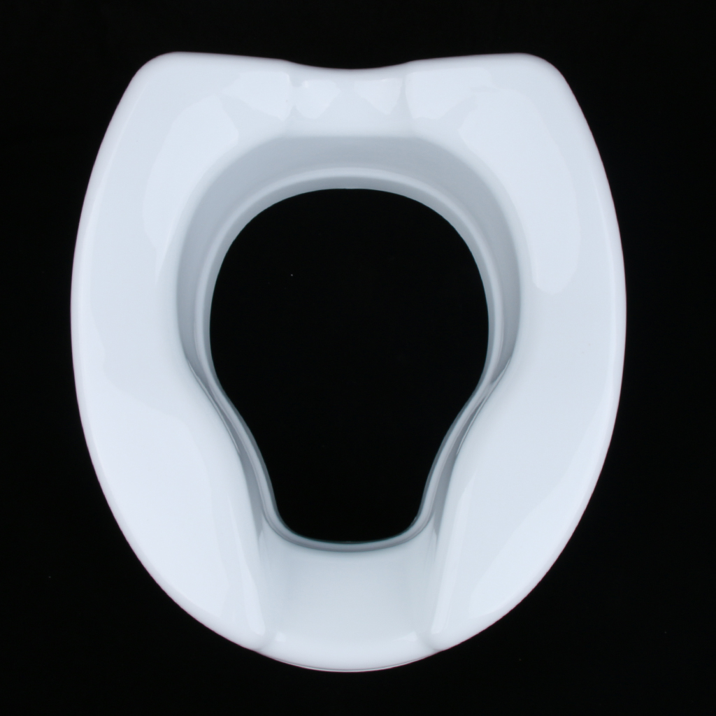 LazaraHome Easy Use 4 Inch Toilet Seat Riser Raised Elevated Safety ...