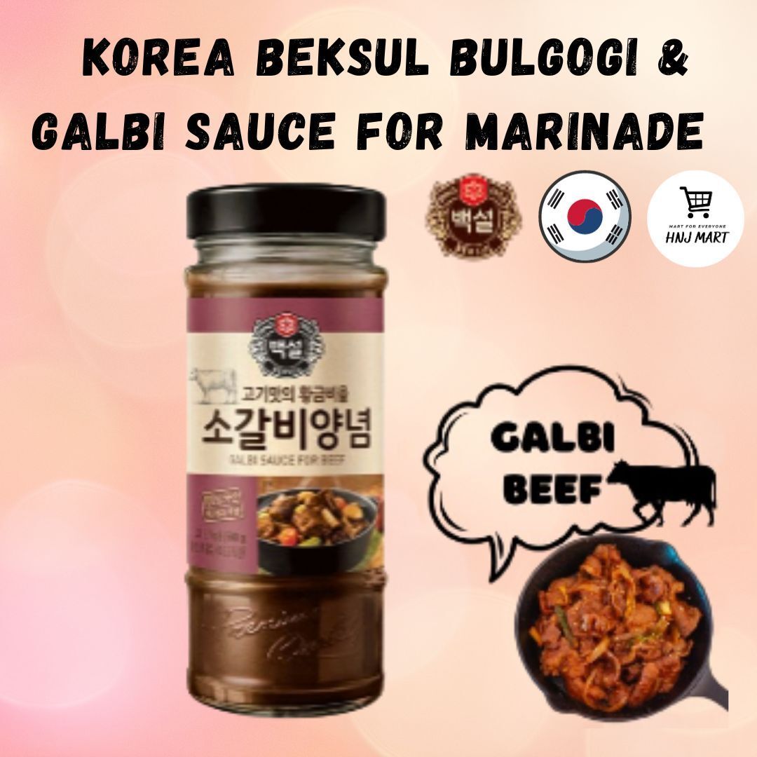 Korea Beksul Bulgogi Sauce & Galbi Sauce for Marinade BBQ Sauce Marinade Sauce 韩国烤肉酱 / 烤排骨酱 ...