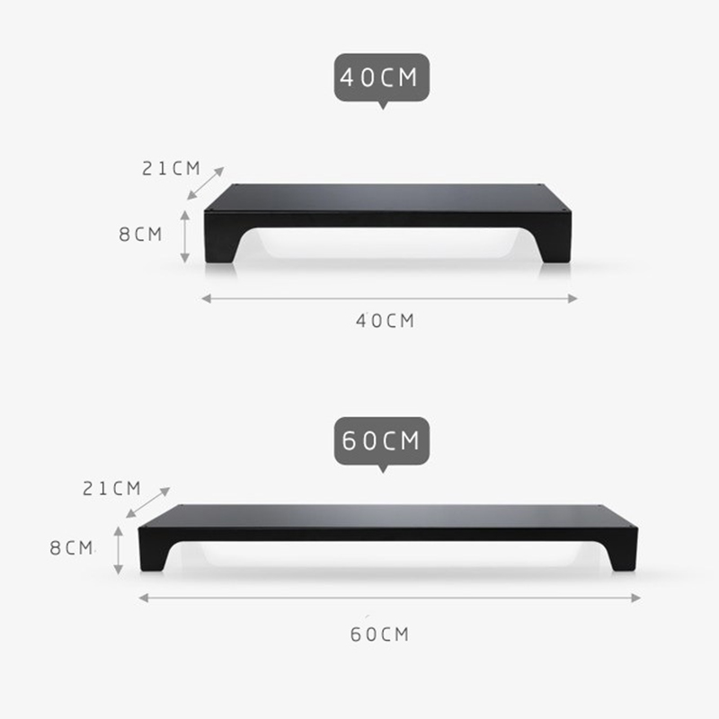 Computer Monitor Heightening Holder Office Desk Storage Container PC ...