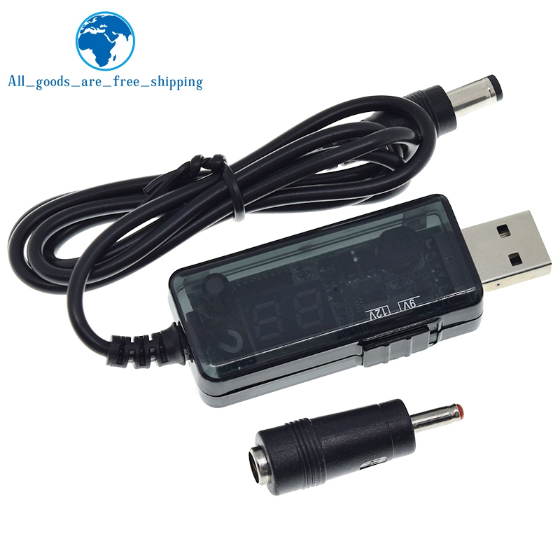 Usb Boost Converter Dc 5v To 9v 12v Usb Step-Up Converter Cable 3.5x1.35mm Connecter For Power ...