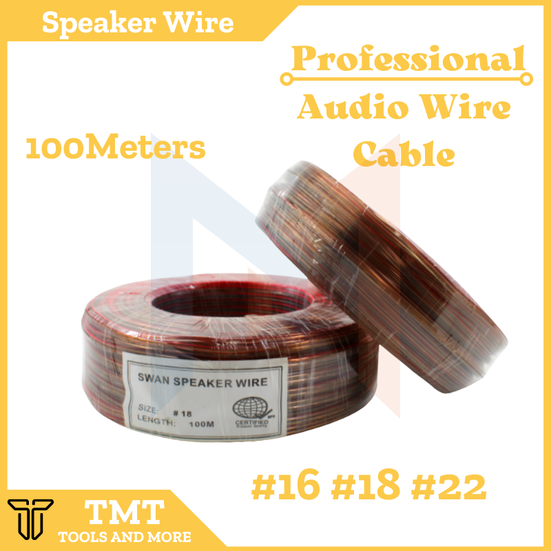 SWAN Speaker Wire #16 #18 #22 Professional Audio Wire Cable Transparent ...
