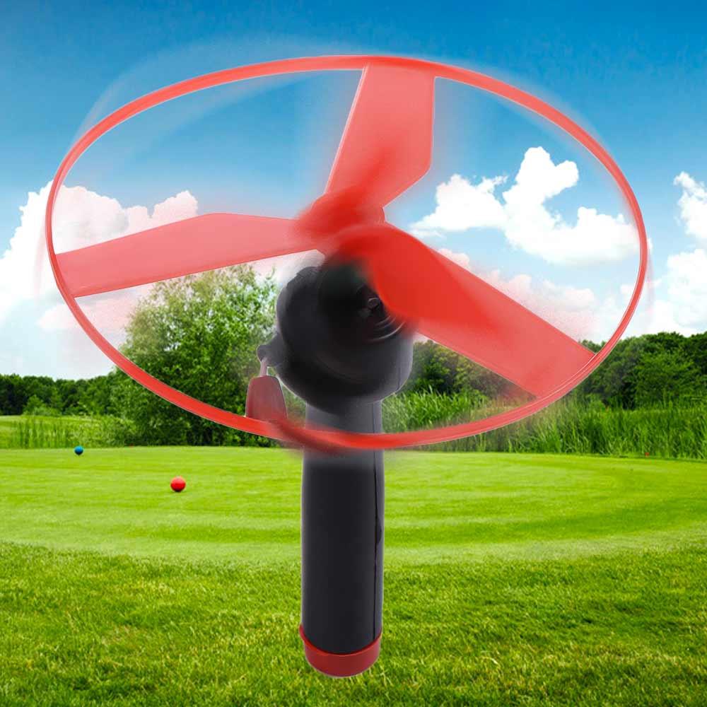 Spinning Flyer Pull String Pull String Flying Disc Outdoor Toys Hand ...