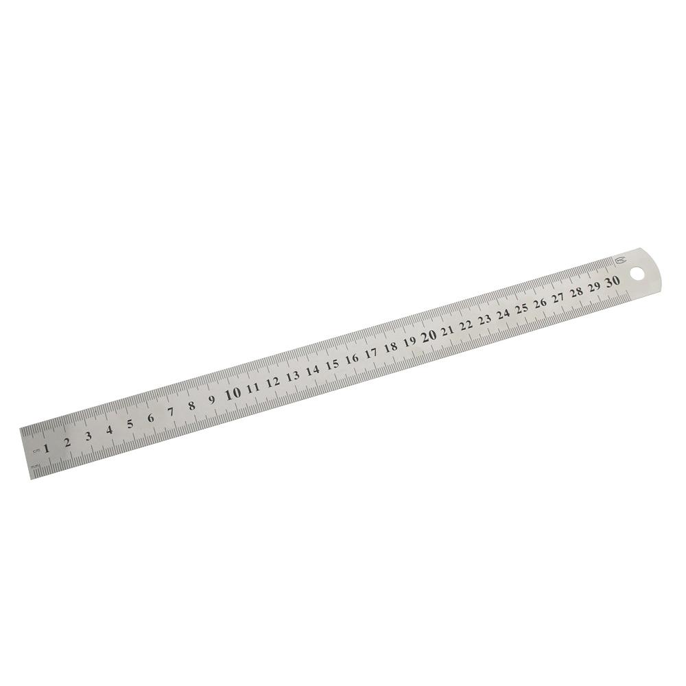 【Toy life hall】1 Pc Stainless Steel Metal Ruler Metric Rule Precision ...