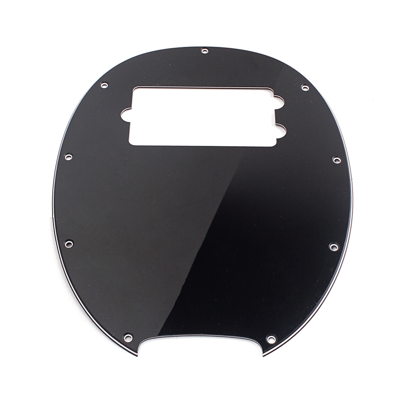 Plastic 3-Ply Pickguard Anti-Scratch Plate Black for Musicman 4 String ...