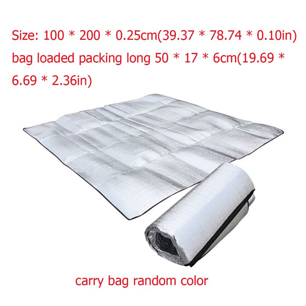 Camping Foldable Picnic Aluminum Waterproof Sleeping Mat Outdoor ...