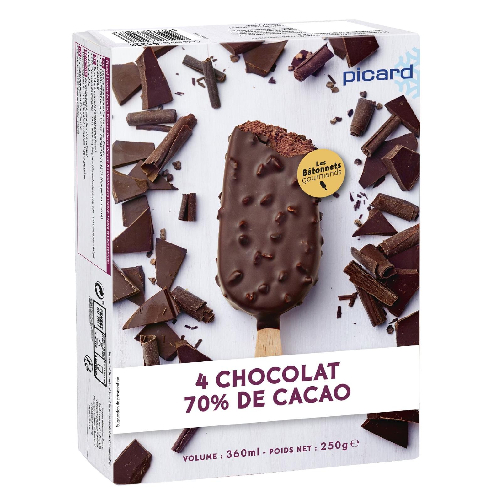 Picard Dark Chocolate Multipack Ice Cream 70% Cocoa - Frozen | Lazada ...