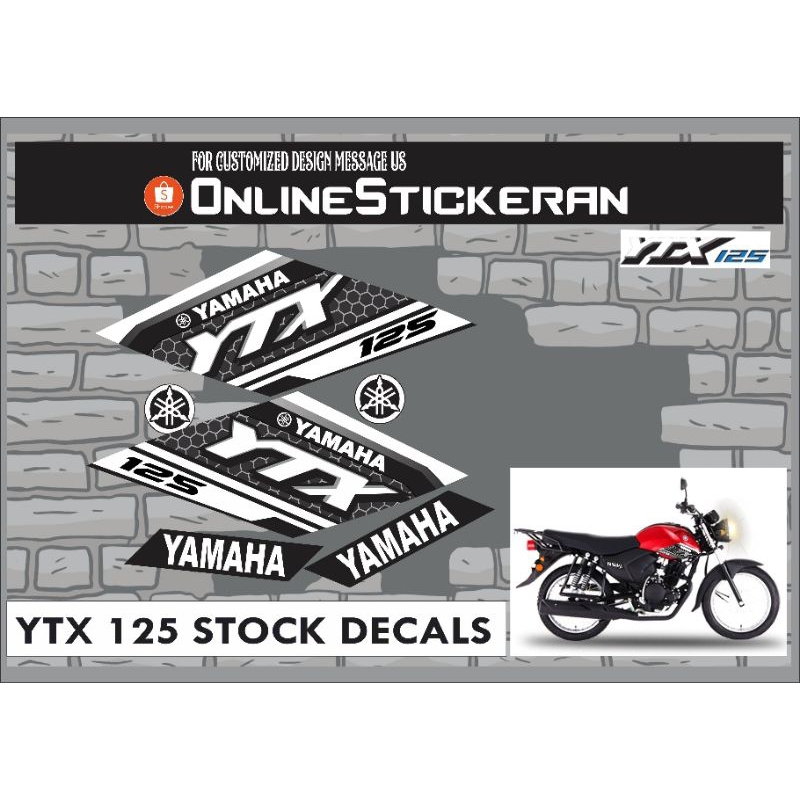 Yamaha YTX 125 Decals/Stickers | Lazada