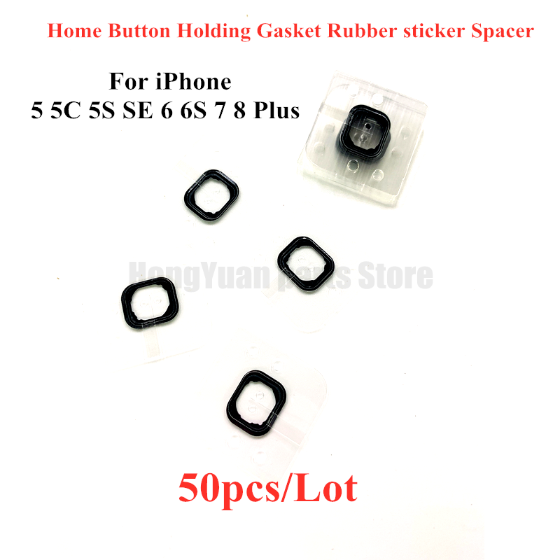 【UrbanNomad】50pcs home button holding gasket rubber sticker spacer for ...