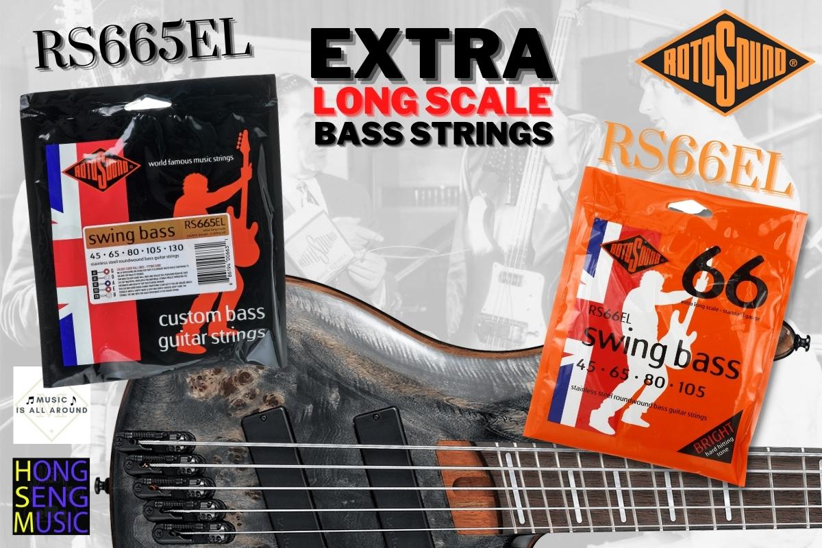 Rotosound Bass Strings Stainless Steel Extra Long Scale (RS66EL 4 สาย ...