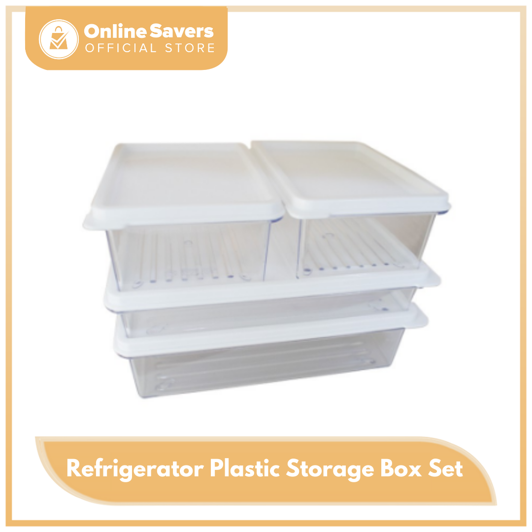 Onlinesavers Refrigerator Plastic Storage Box Set | Lazada PH