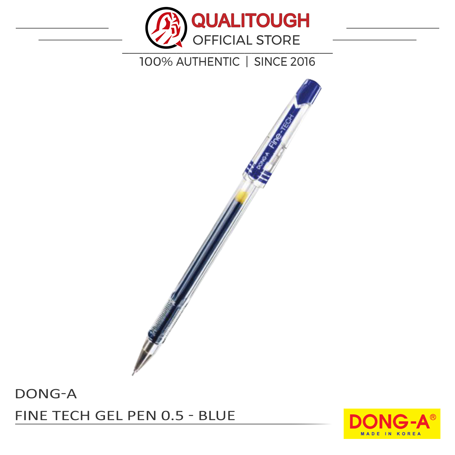 Dong-A Fine Tech gel pen 0.5 - BLACK/BLUE/RED | Lazada PH