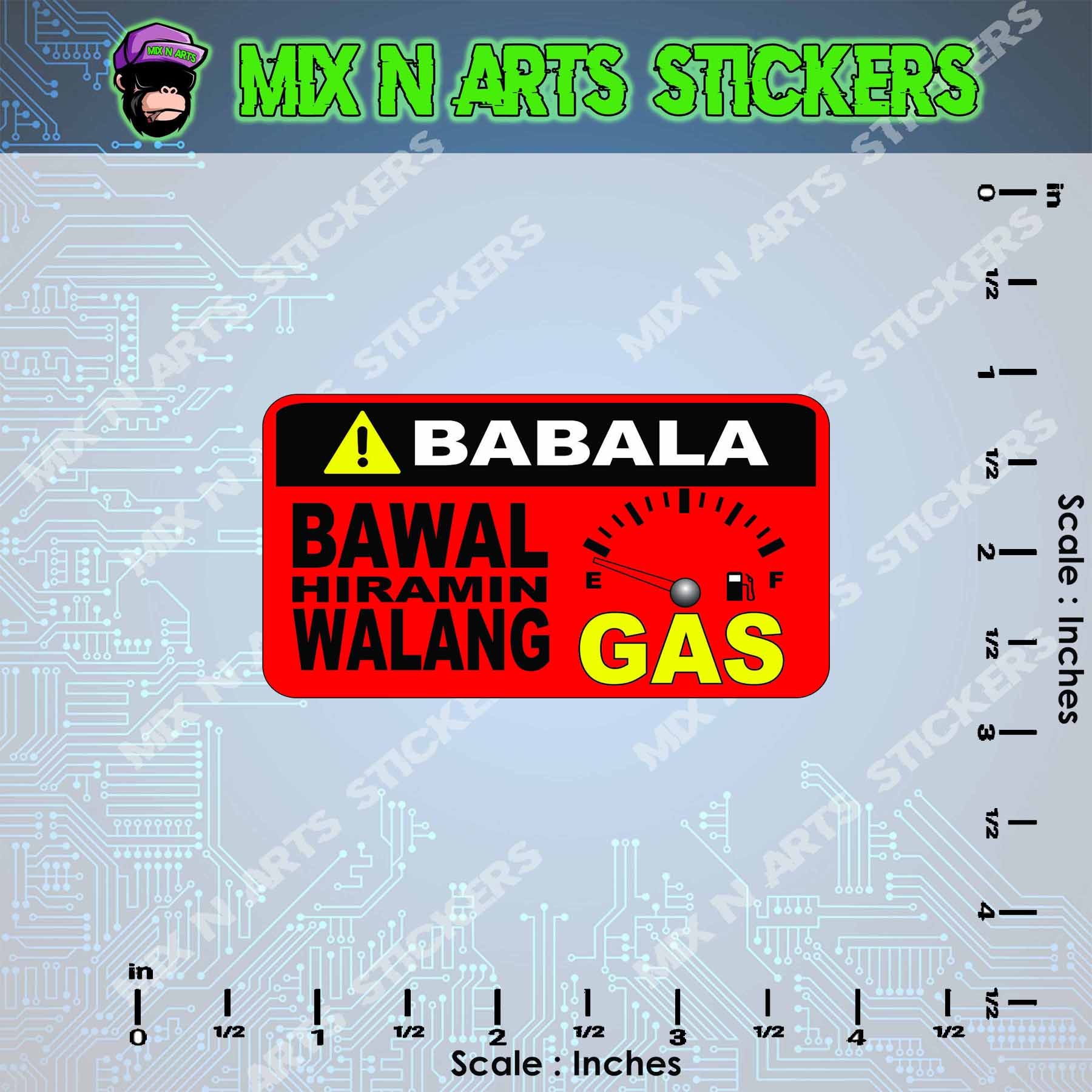 Babala Reminder 1 Laminated Vinyl Sticker SOLD PER PIECE | Lazada PH