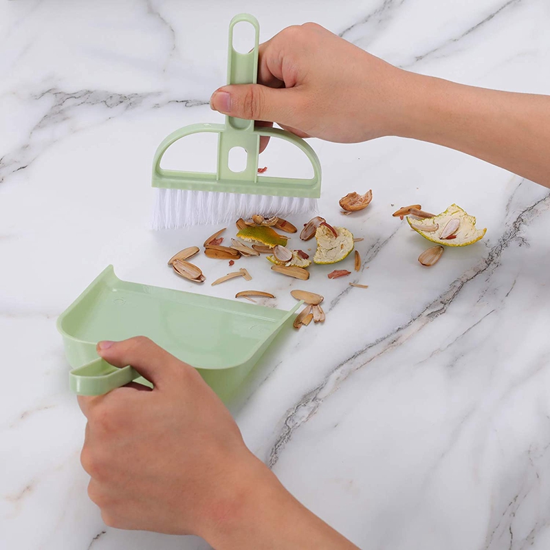 3 Pack Mini Hand Broom and Dustpan Set Small Dust Pans with Brush Set ...