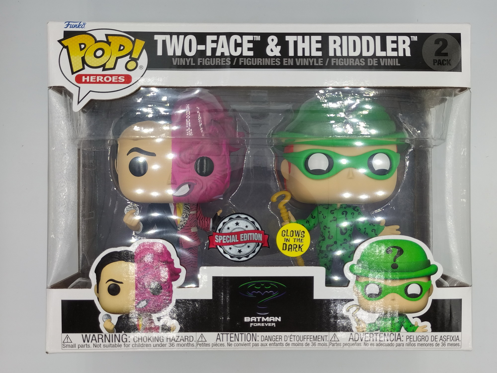 2 Pack Funko Pop DC Batman Forever - Two Face & Riddler [ เรืองแสง ...