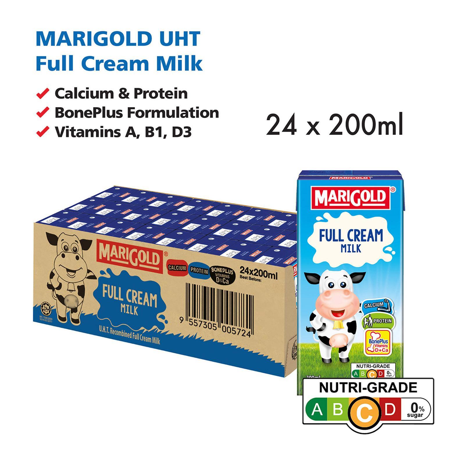 Marigold Full Cream UHT Milk - Case (24 X 200ML) | Lazada Singapore