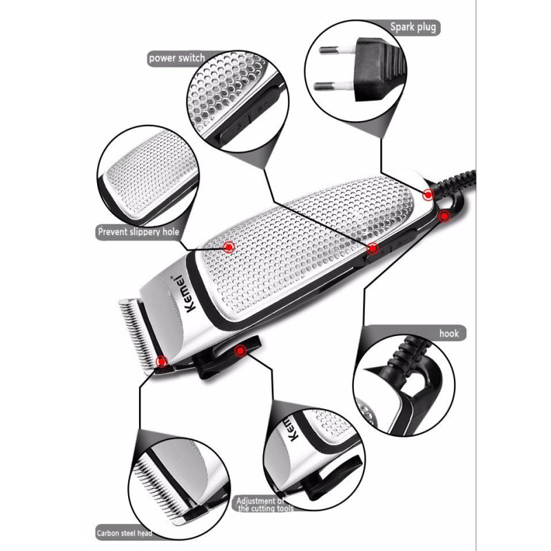 【b1598253】Kemei Wired Mens Hair Clipper Electric Professional Trimmer ...