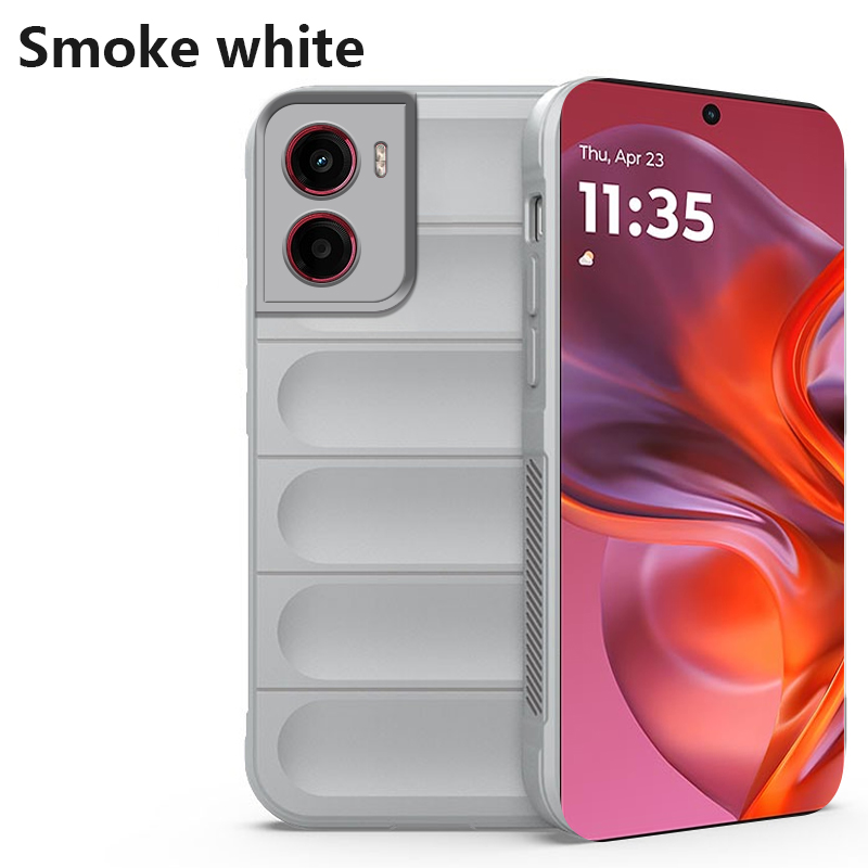 Biruiqu For Motorola Moto G05 Illusionary Shield Silicone Soft Shell ...