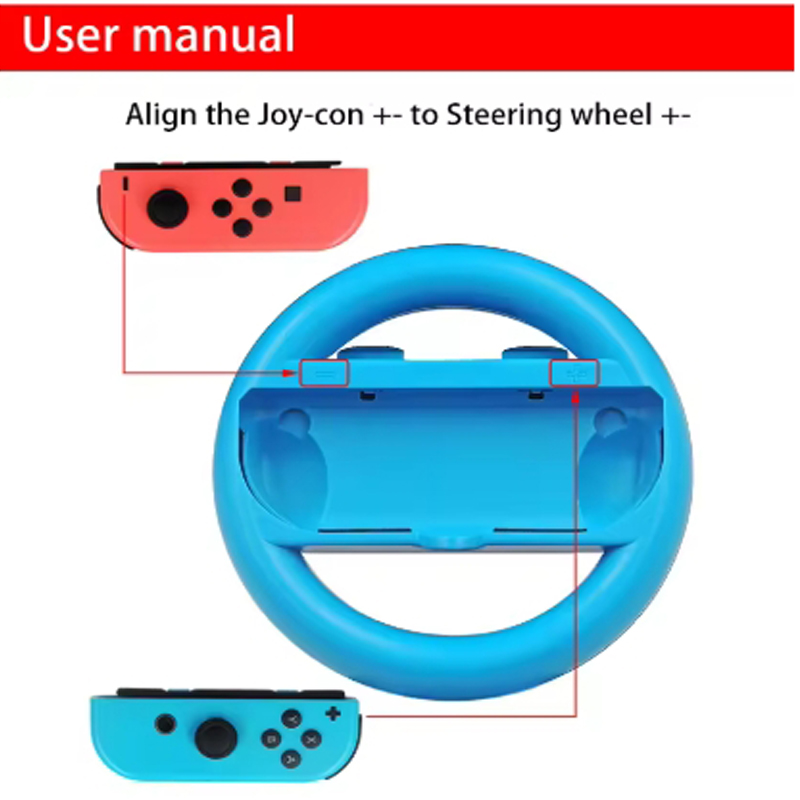 For NS Switch Joy-con Controller Steering Wheel Kit Professional Racing ...