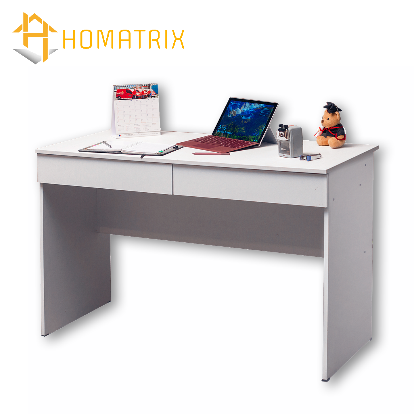 Melamine Study Table Computer Office Table with drawer (2x4ft) HM2401 ...