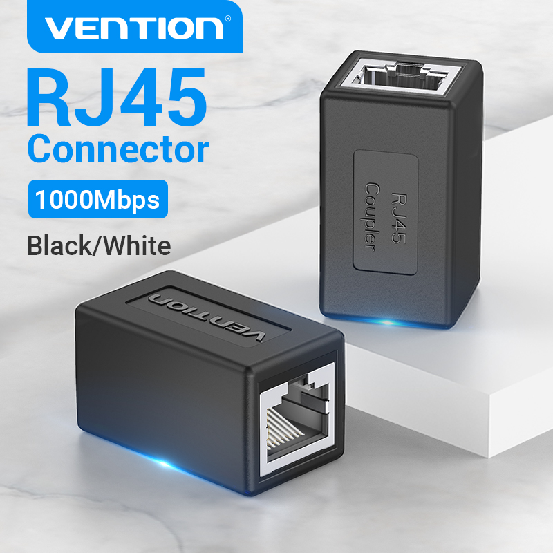 Vention RJ45 Female Connector Ethernet Adapter Lan Network Extender ...