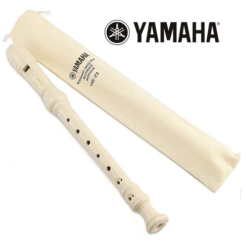 8 Hole Flute Recorder Fingering Soprano (Ivory-Look) With Fingering ...