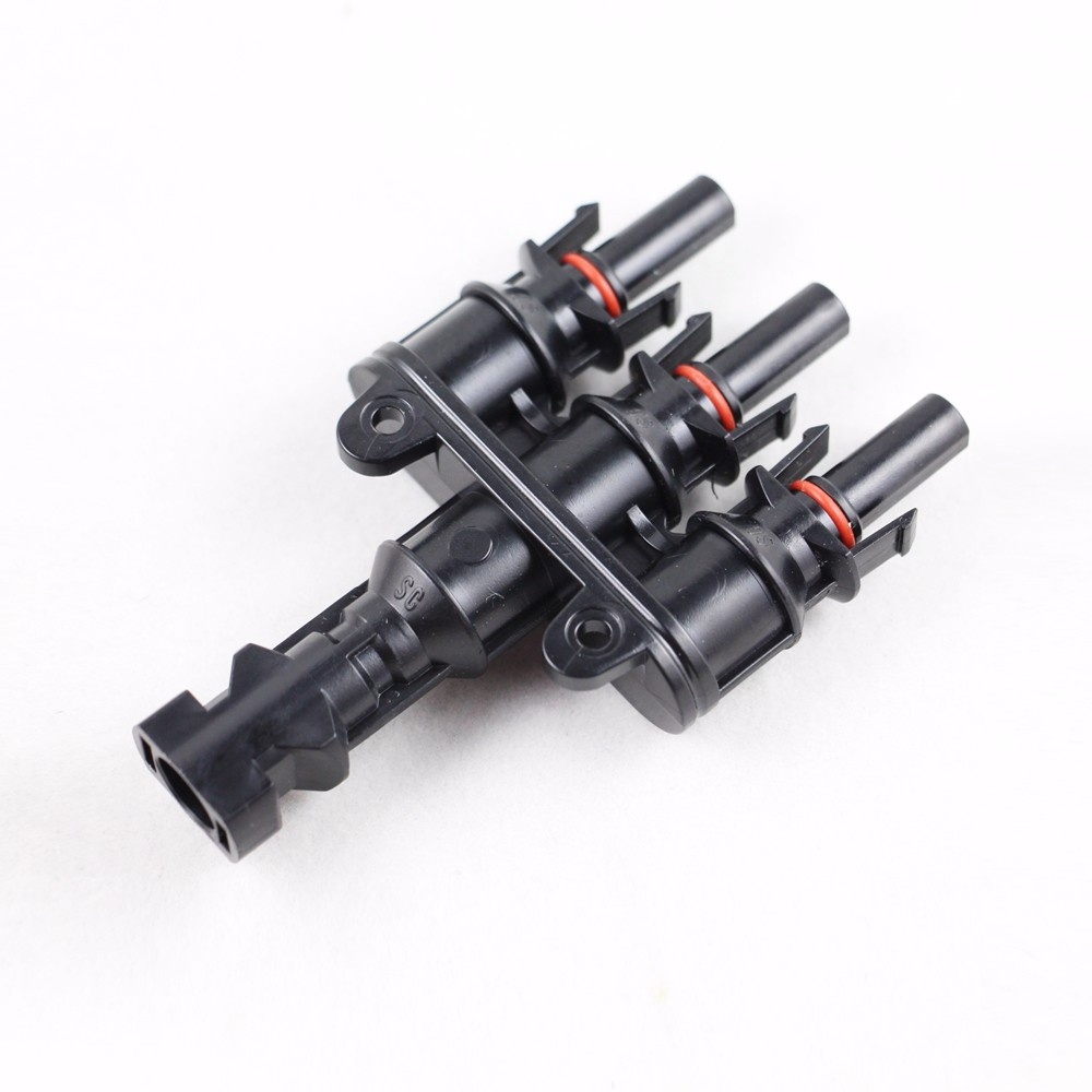 1 Tools Durable DIY pair Solar Panel MC4 3 to 1 T Branch Connectors One ...