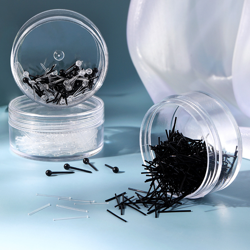 Plastic Ear Stick Ear Stick Transparent Ear Needle Ear Stud Women's ...