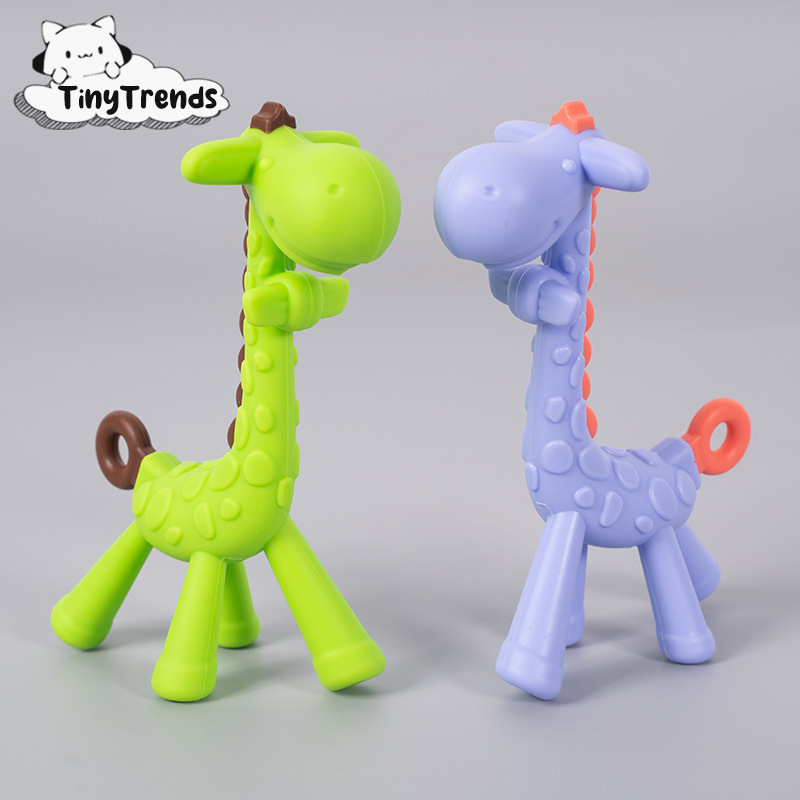 TinyTrends Giraffe baby silicone teething products for mother and baby ...