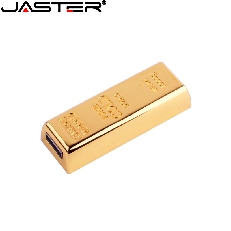 JASTER Gold Bar Pen Drive 64GB Metal Usb Flash Drive 32GB High Speed ...