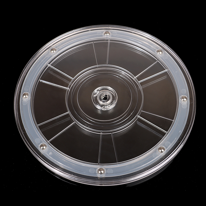 Turntable Transparent Acrylic 360 Rotating Display Stand Round Jewelry ...