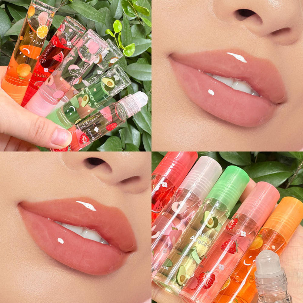 NEW new style Lip Plumper Oil Colorless Cute Fruit Lip Balm Liquid ...