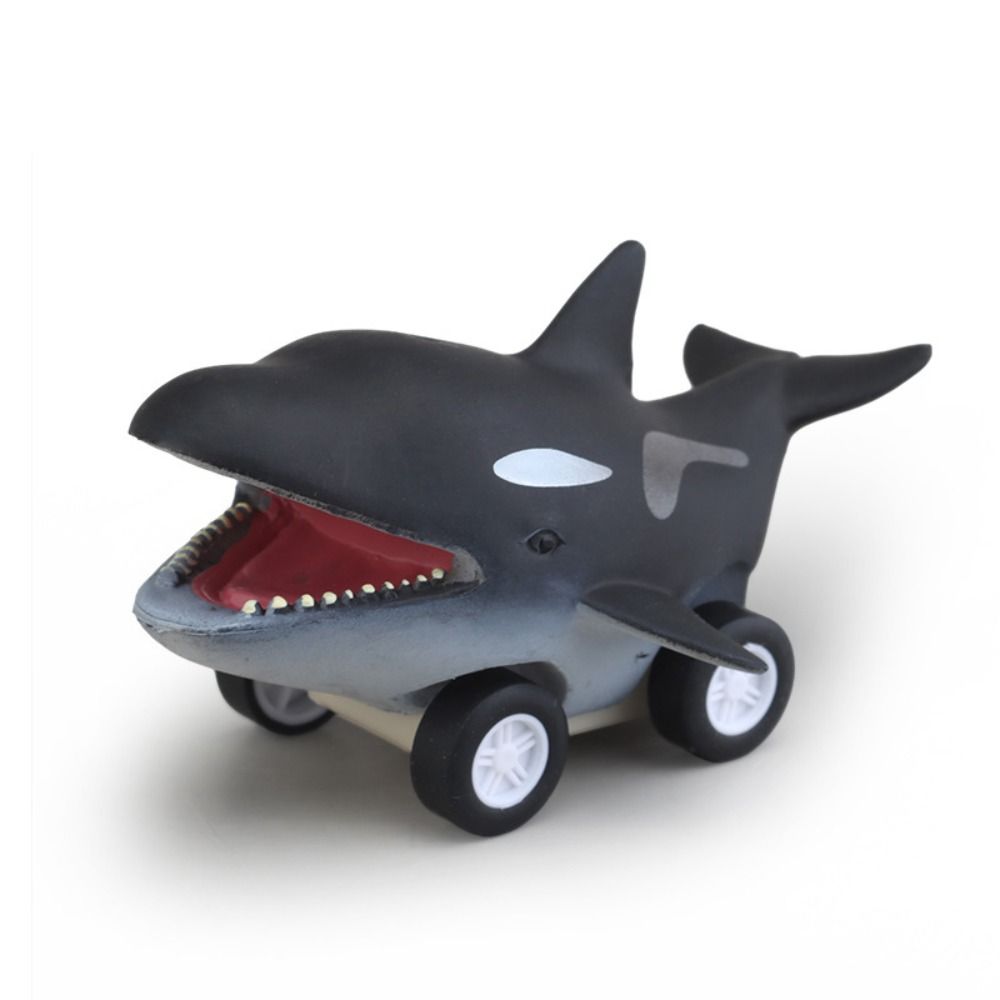 Creative Great White Shark Press and Go Car Toy Whale Shark Mini ...