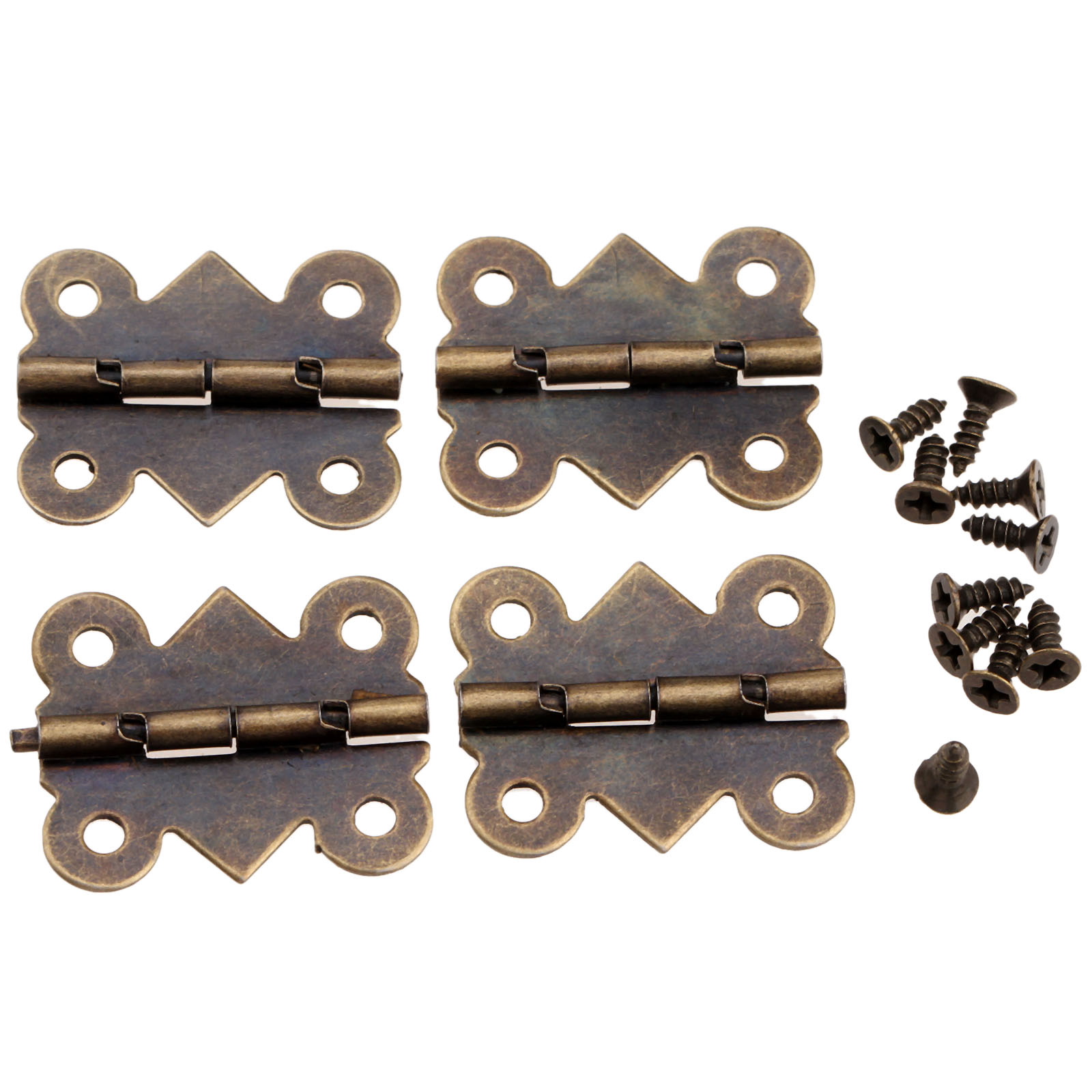 40/20/12/4pcs Mini Butterfly Door Hinge Furniture Fittings Antique ...