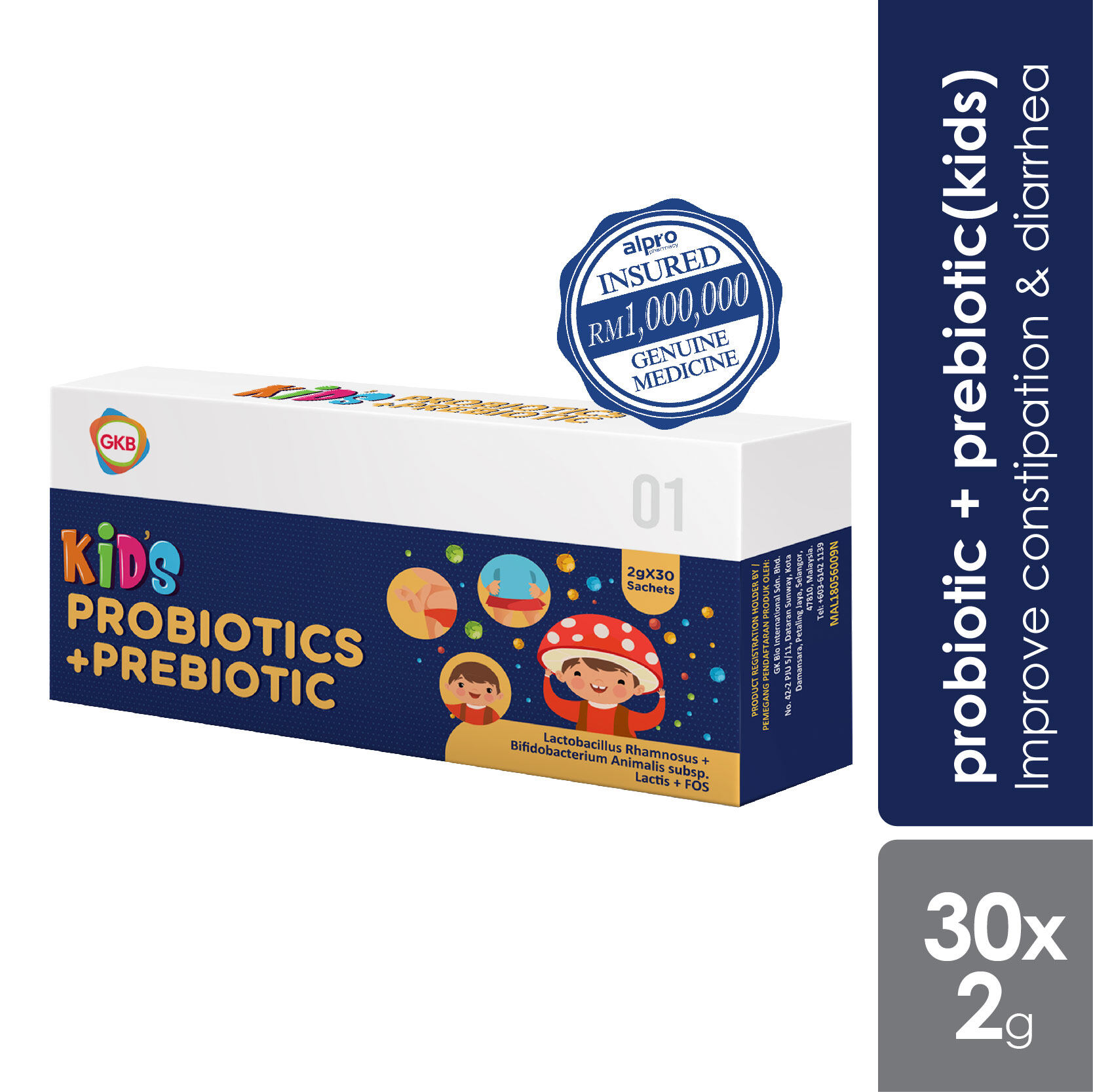 Alpro Pharmcy GKB Kids Probiotic + Prebiotic 30S (Exp. Date: 06/2024 ...