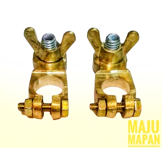 Klem Accu / Aki Kuningan kecil | Lazada Indonesia