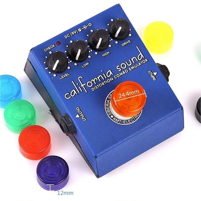 DAIERBUM 12PCS Footswitch Topper Guitar Pedal Topper Multi Color Pedal ...