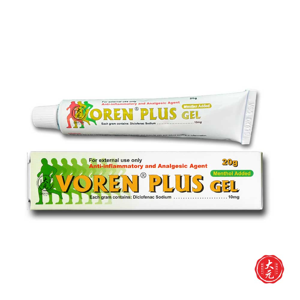 VOREN PLUS GEL • Menthol Added • Anti Inflammatory • Analgesic Agent ...