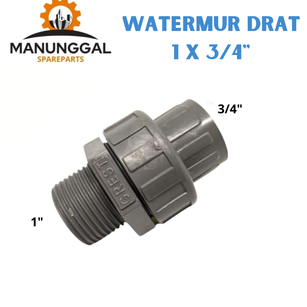 Watermur Drat GREST AW 1" x 3/4" inch - UNION SOCKET GRES / Water Mur ...