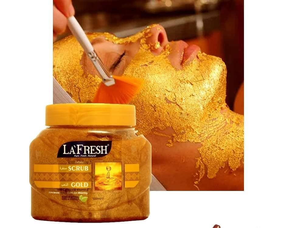 LA FRESH Face & Body Gold Scrub lfbg With Vitamin E 500 Ml for Gold ...