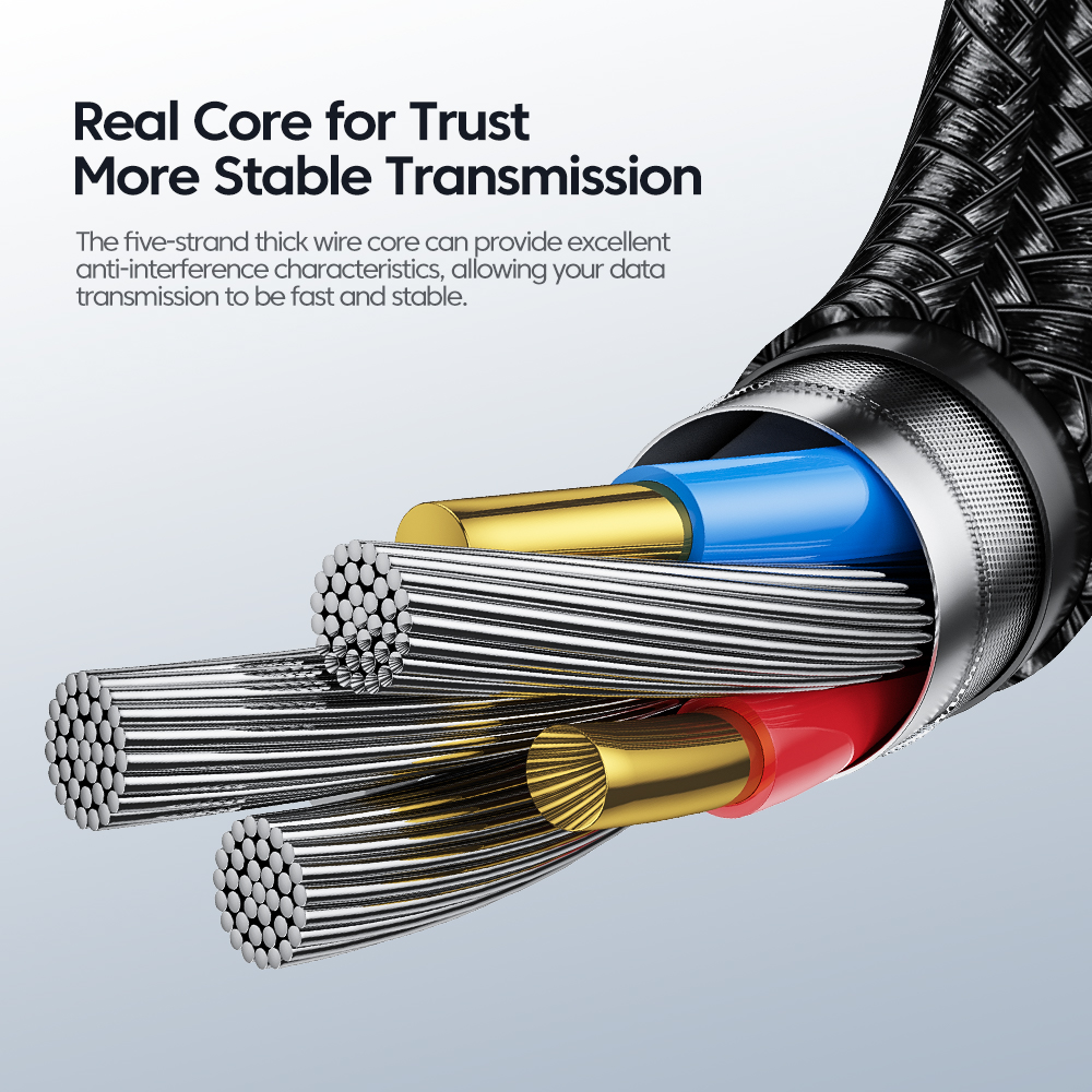 Toocki USB Type C Cable 100W Fast Charging 6A Type C Cable for Xiaomi ...