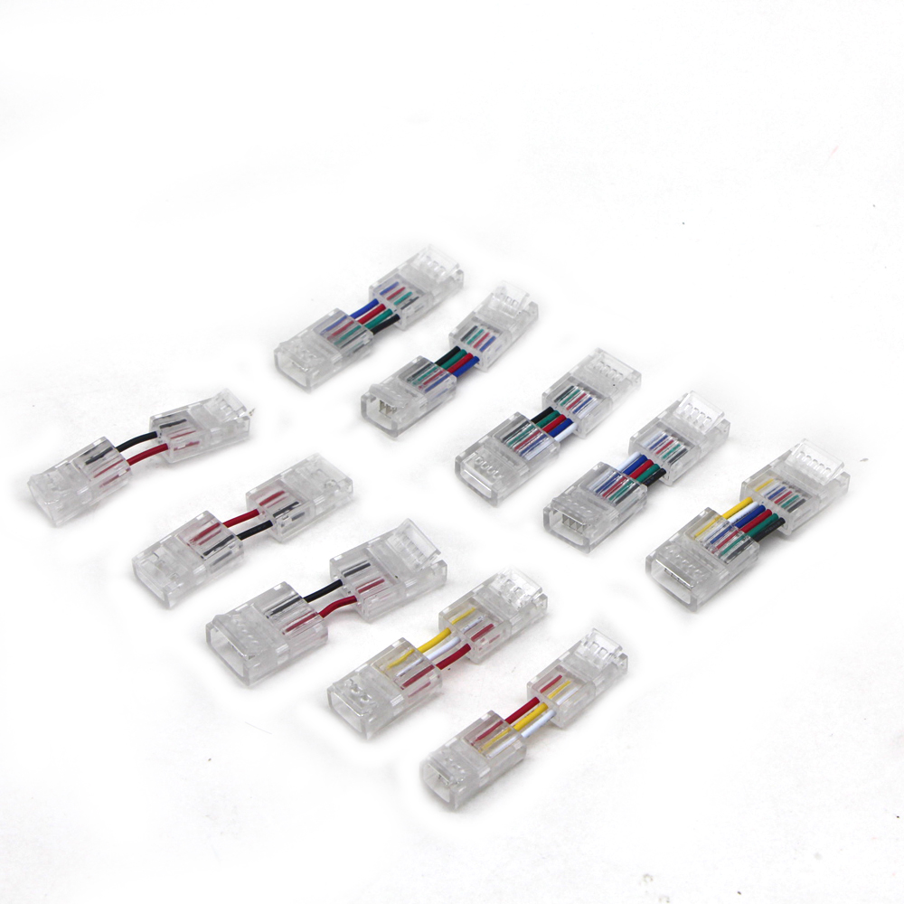 2/3/4/5/6pin Crystal Buckle Right Angle Transfer I Shape Led Connector ...