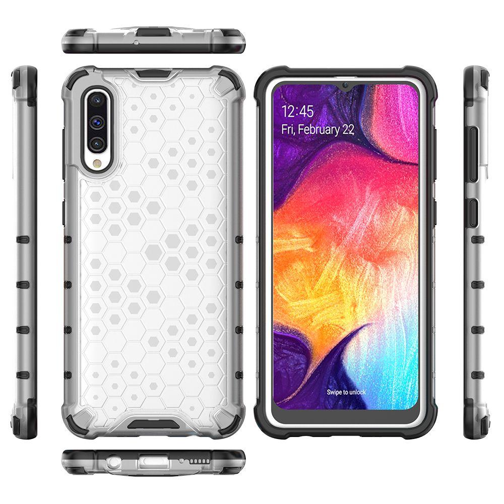Samsung Galaxy A50 Case, EABUY Honeycomb Box PC + TPU Translucent Case ...