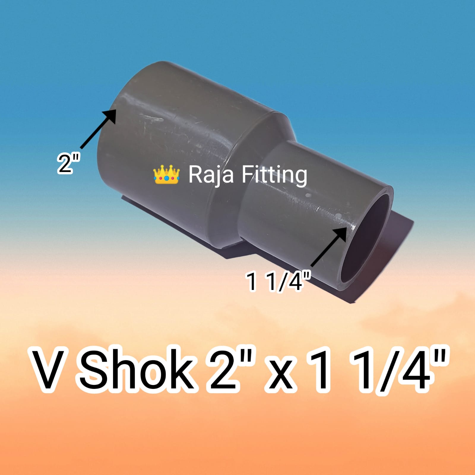 V-Sock 2" x 1-1/4" AW Raja Fitting, Reducing Socked 2 x 1,25 inch AW ...