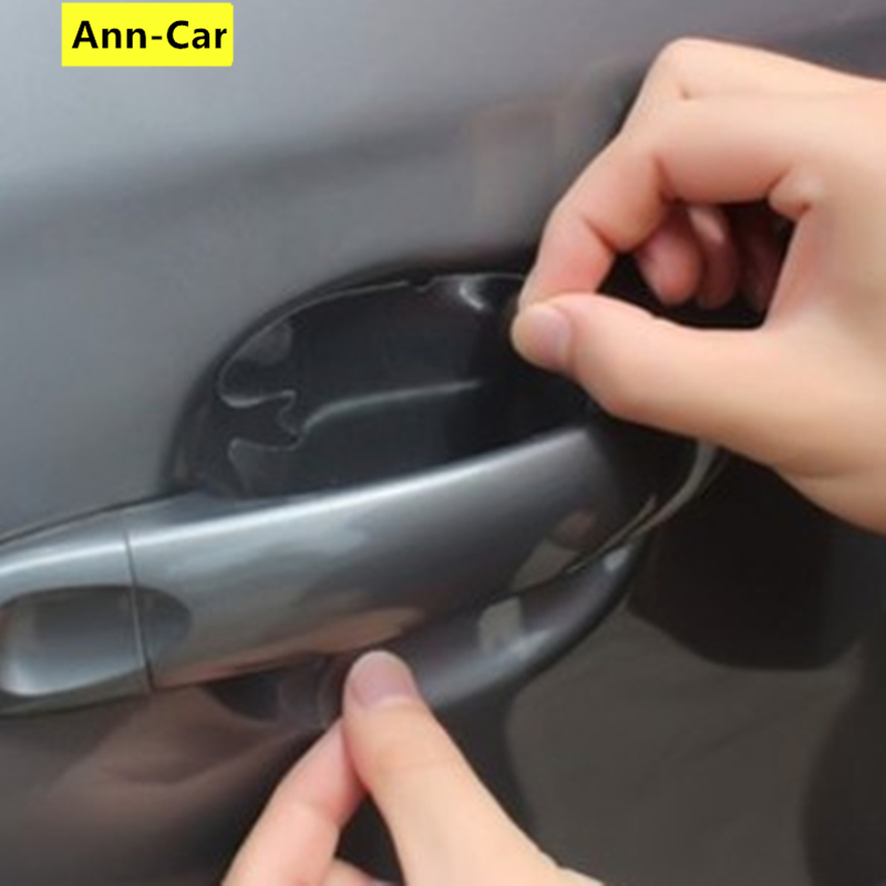 【Ready Stock】Universal Carbon Fiber Auto Car Door Handle Stickers Car ...