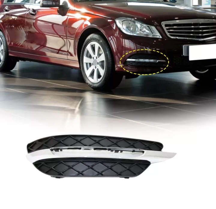 กรอบไฟตัดหมอกกันชนล่าง2048803224 2048803324สำหรับ Mercedes-Benz C-Class ...