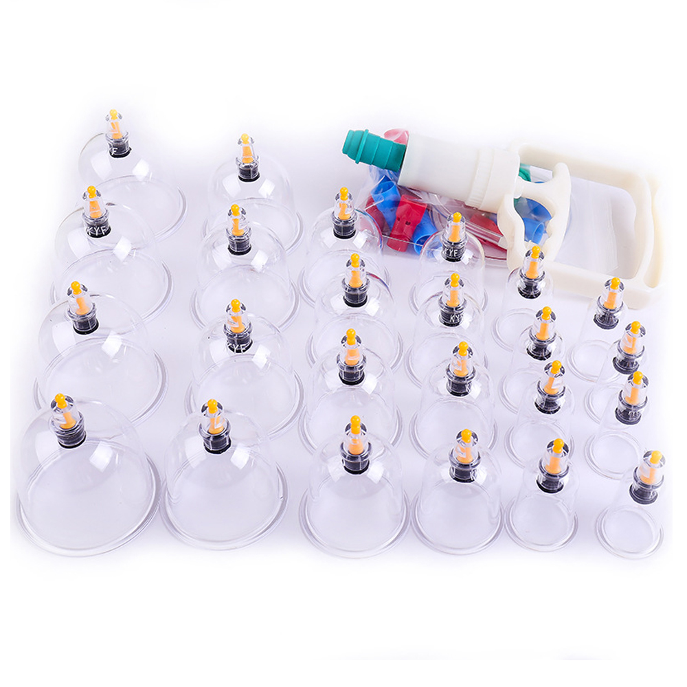 【Limited-time offer】 12/24 Cans Cups Chinese Vacuum Cupping Kit Pull ...