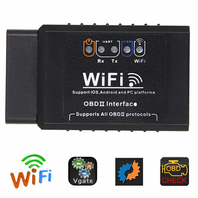 ELM327 WIFI OBDII Auto Car Diagnostic Scanner Scan Tool for iOS Android ...